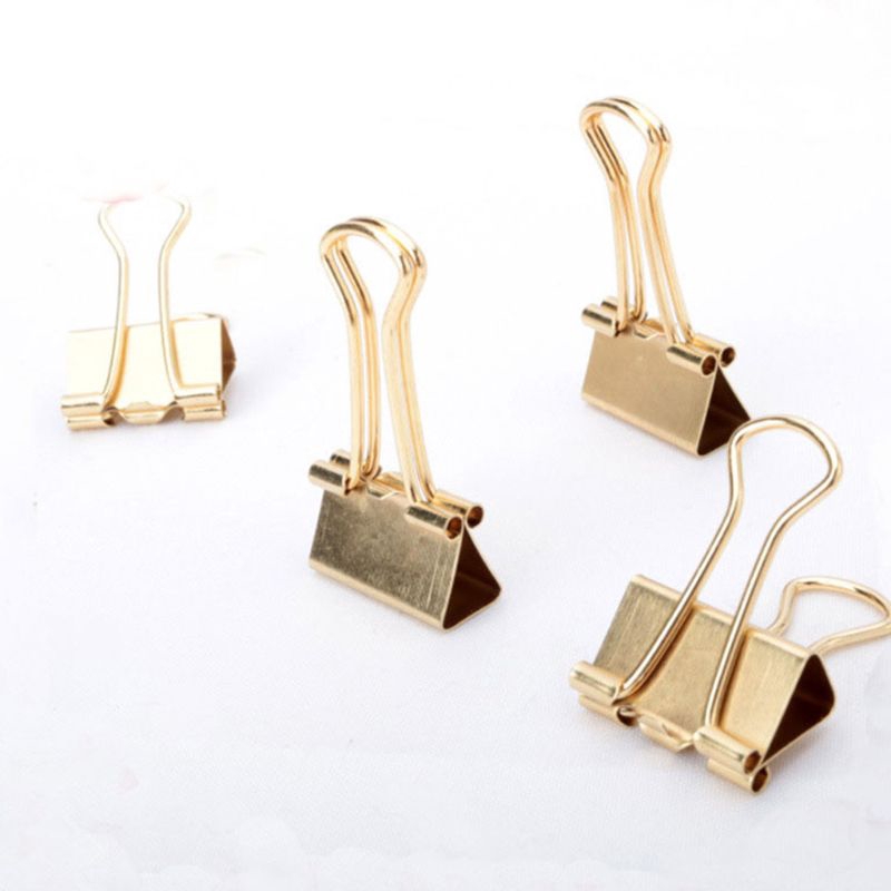 T07 Gold Binder Clips - Small - 3/4 Inch (19 mm) 25/Pack | Shopee Singapore