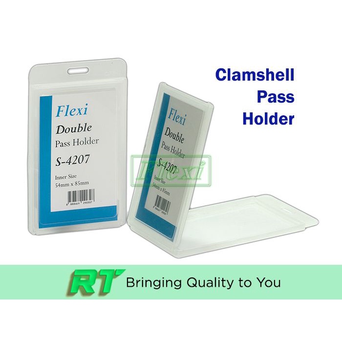 Clamshell Pass Holder for Security Pass Durable and Secure Portrait or ...