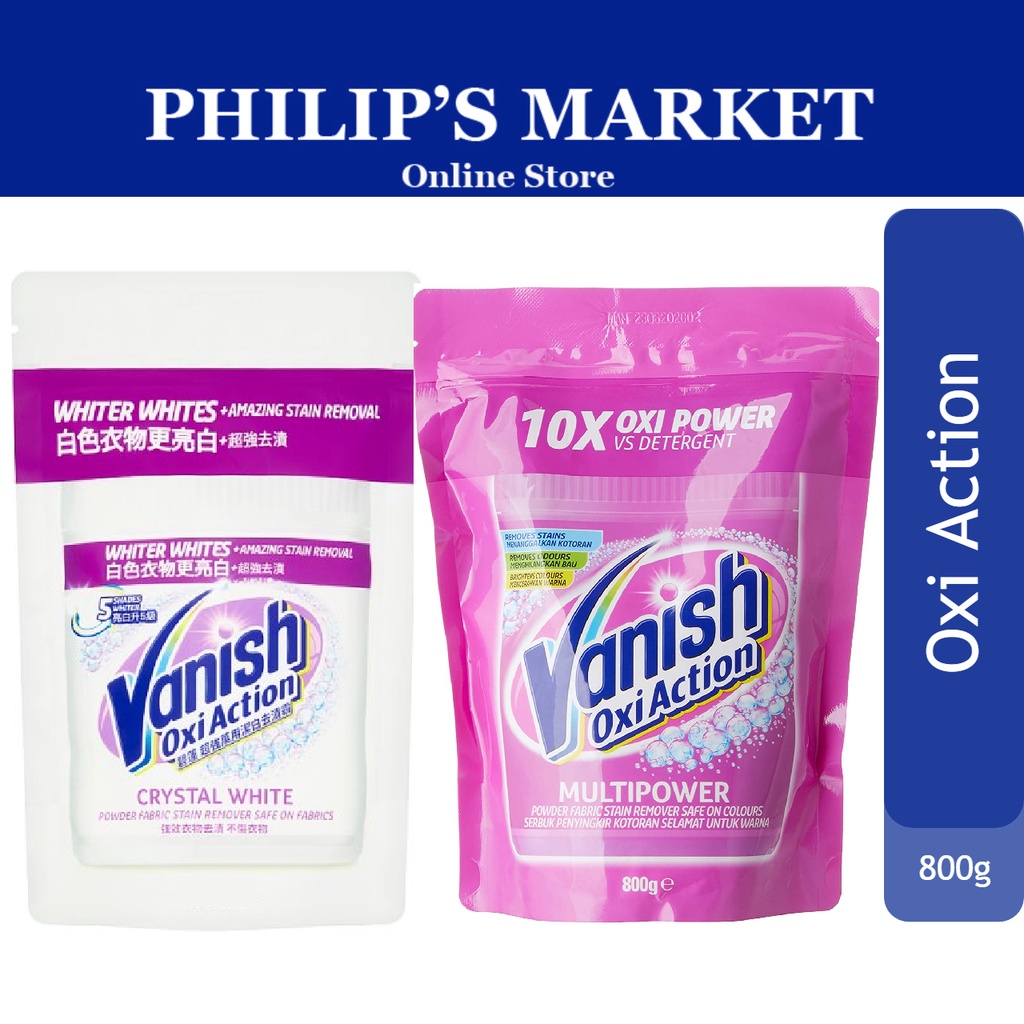 Vanish Laundry Oxi Action Fabric Stain Remover Refill 800g | Shopee ...