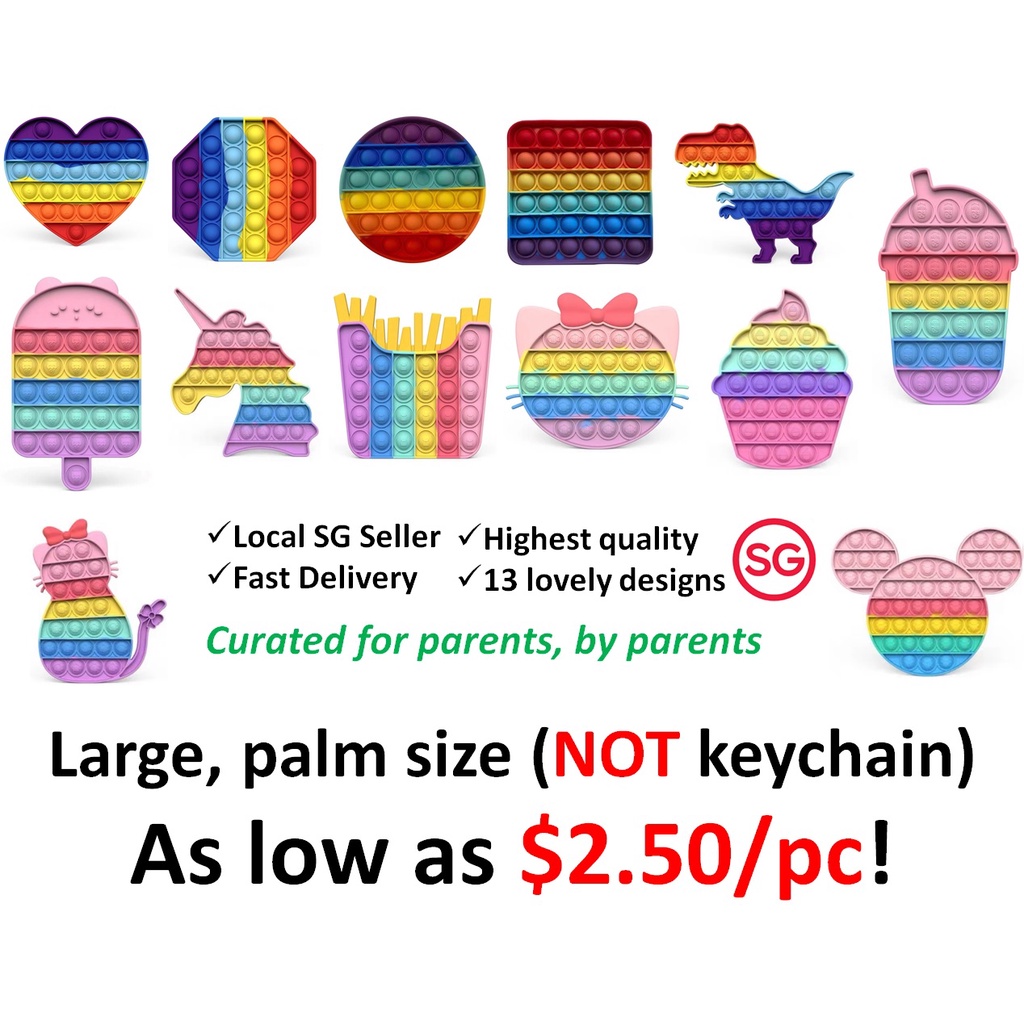 [SG] [Min 2] Pop it fidget toy / sensory / educational /gifts / stress ...