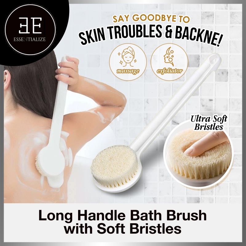 Long Handle Bath Brush Back Rub Back Bath Scrub Magic Massage Shower ...