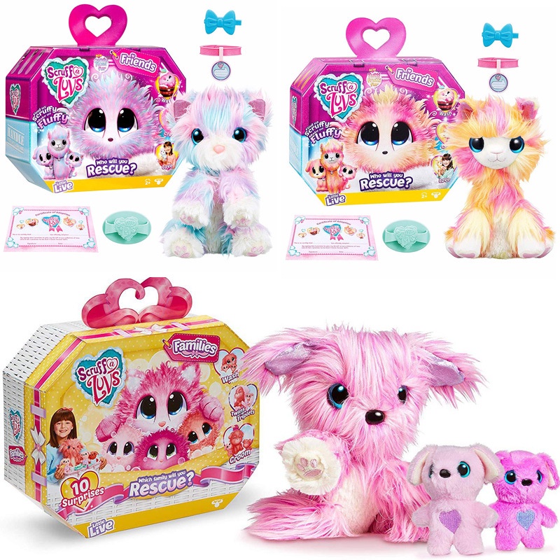 2022 Little Live Scruff-A-Luvs Family Plush Mystery Rescue Pet Cat Dog ...