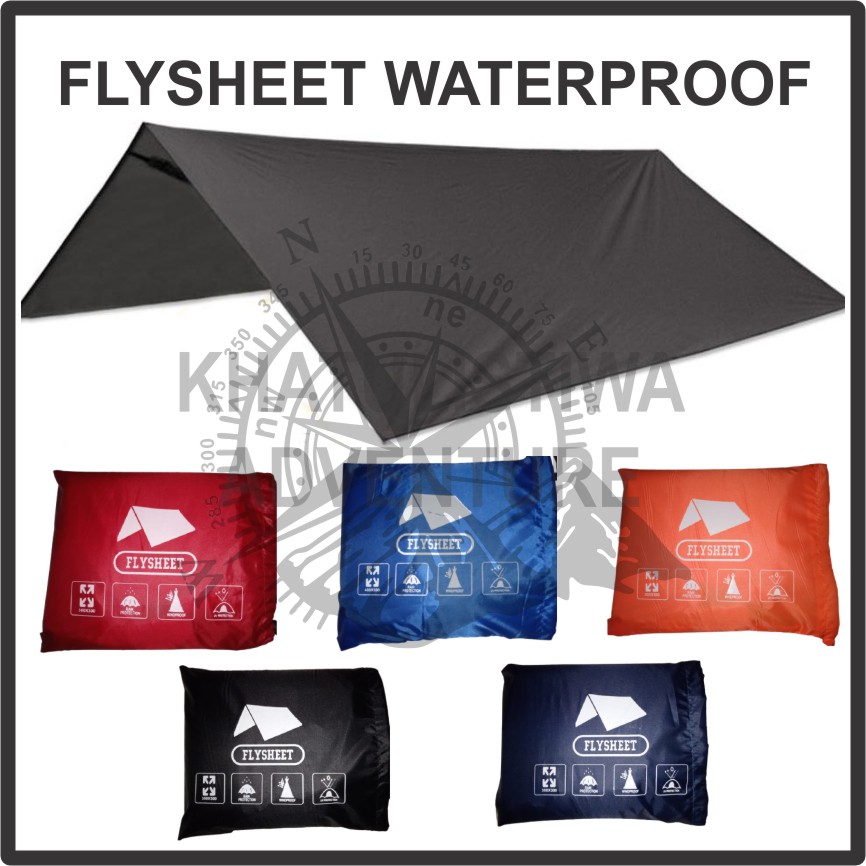Flysheet Tent Waterproof 2x3 3x3 4x3 Roof Tent Tarptend Flysheet 100% ...