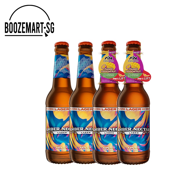 Amber Nectar Lager 330ml x 2's + Amber Nectar Lager with Mango ...
