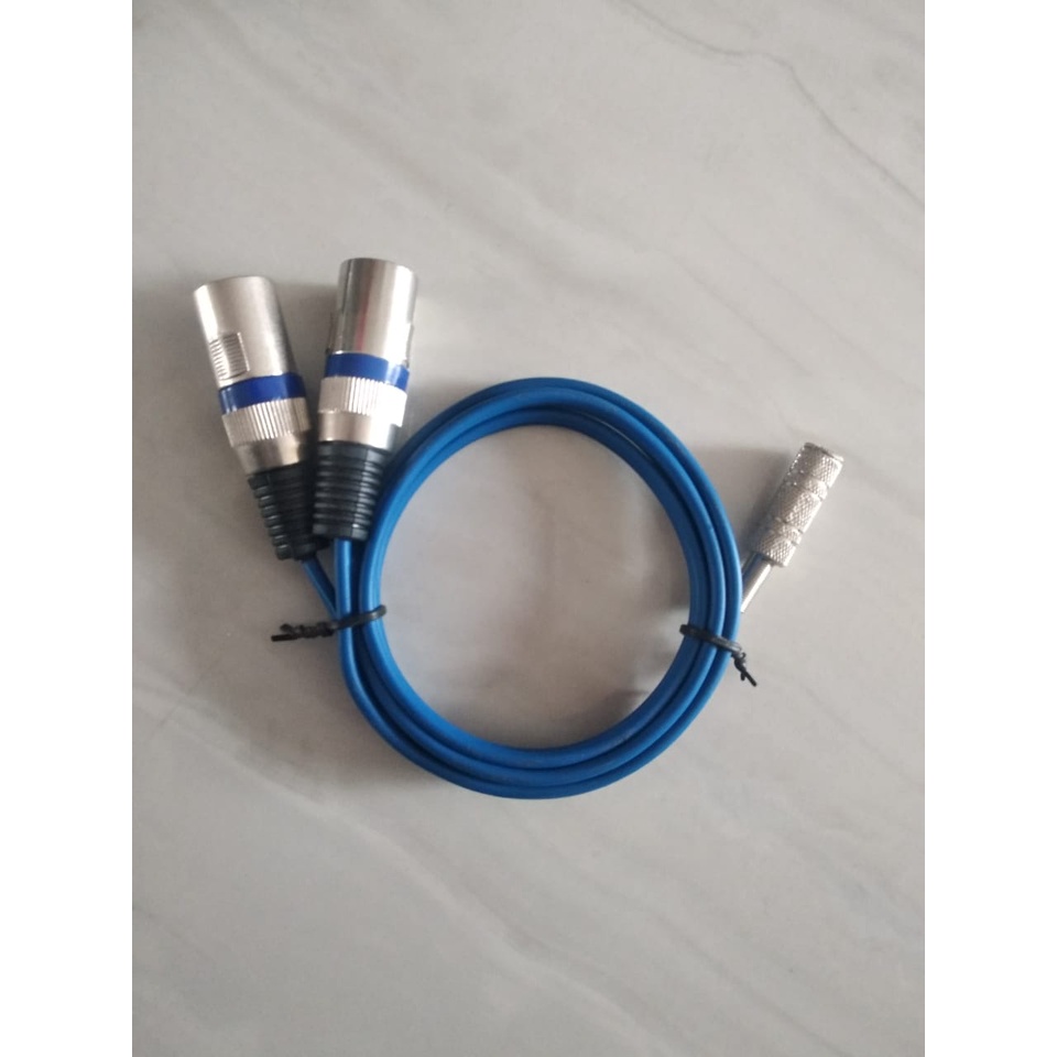 Kitani Cable premium 1M 3.5mm Stereo to 2 Jack XRL Male Audio Socket ...