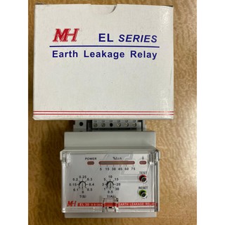 MH Earth Leakage Relay EL30 AC 110/240V 50/50Hz 0.5-30A | Shopee Singapore