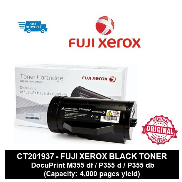 Fuji Xerox Standard Black Toner (Original) CT201937 for DocuPrint ...