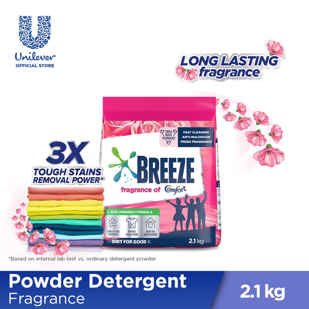 Breeze Fragrance of Comfort Powder Detergent 2.1kg | Shopee Singapore