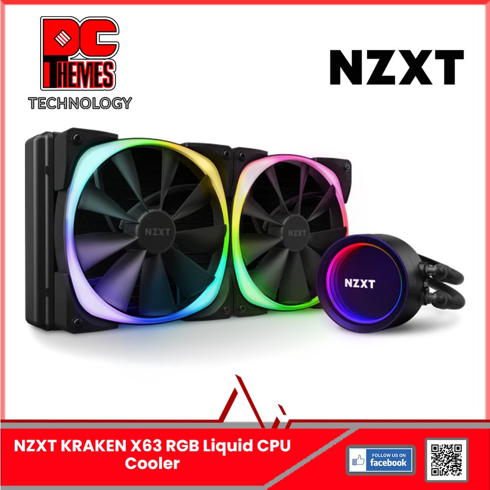 NZXT KRAKEN X63 RGB Liquid CPU Cooler | Shopee Singapore