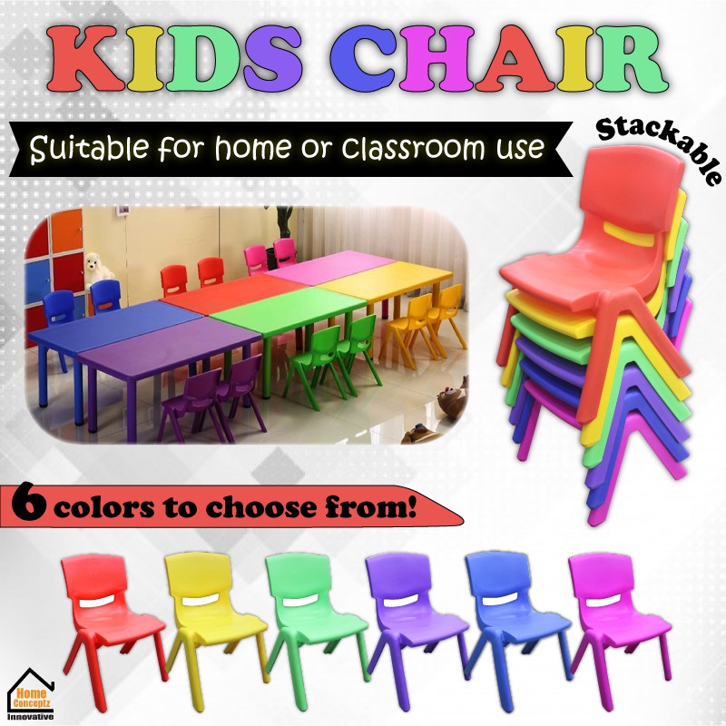 Kids Chair ★ Available in【6 colors】 ★ Stackable chair ★ Home and ...