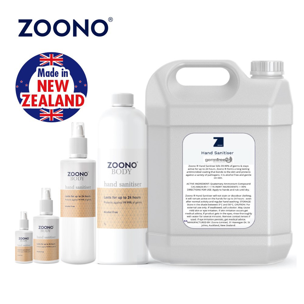 Zoono Hand Sanitizer 24 hours protection for you and your family ...