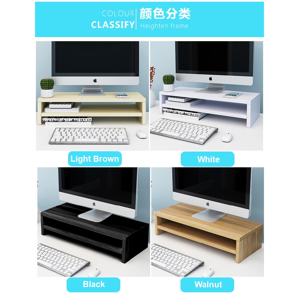 Shelf Base Computer Monitor Screen Height Increase Extender Keyboard ...