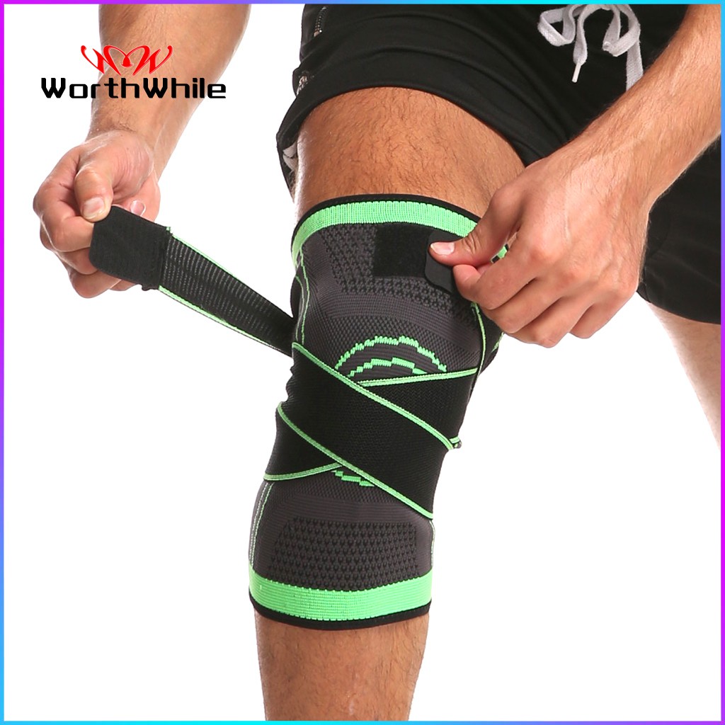 WorthWhile 1 Piece Sports Kneepad Men Women Pressurized Elastic Knee ...
