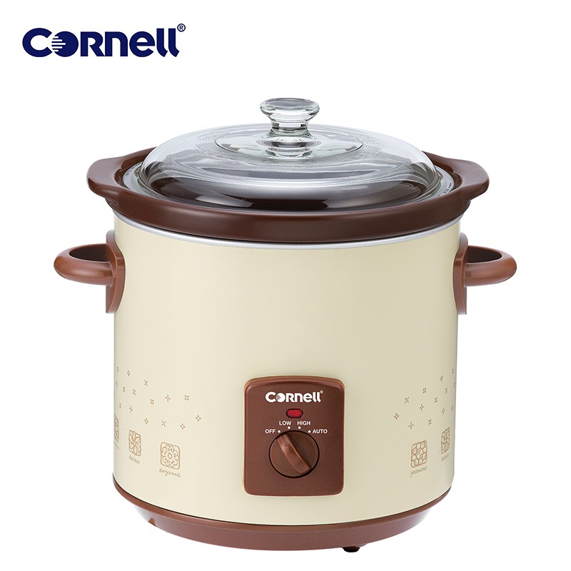 Cornell Electric Slow Cooker 1.5L Ceramic Pot CSC-D15C | Shopee Singapore