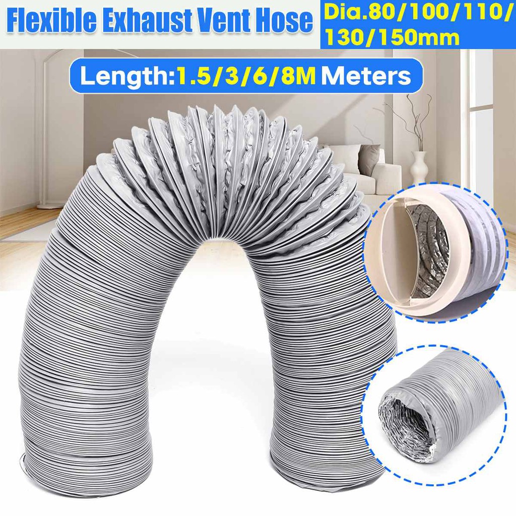Air Conditioner Exhaust Pipe Vent Hose Flexible Outlet 80mm/100mm/110mm ... Air Conditioner Exhaust Pipe Vent Hose Flexible Outlet 80mm/100mm/110mm ...