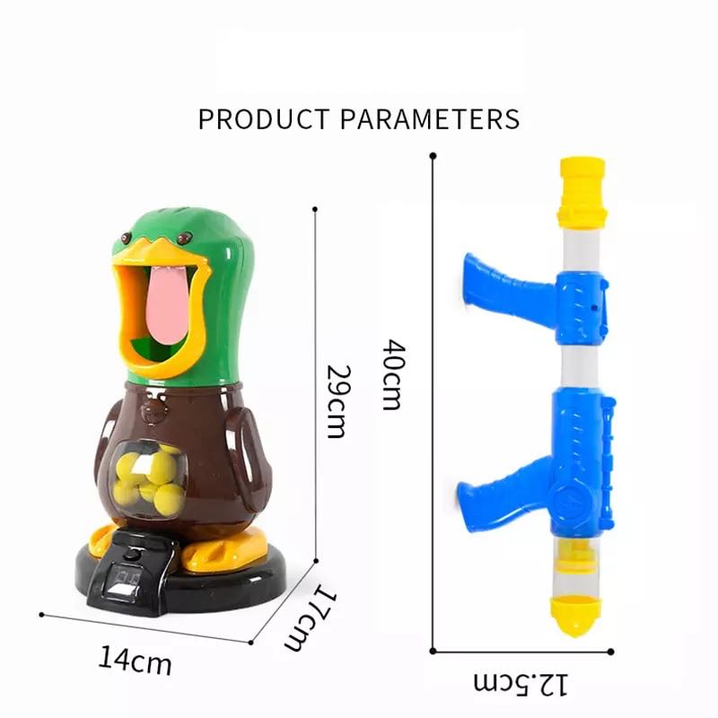 [SG] Children Shooting Toys Shooting Duck Air-powered Gun Soft Bullet ...