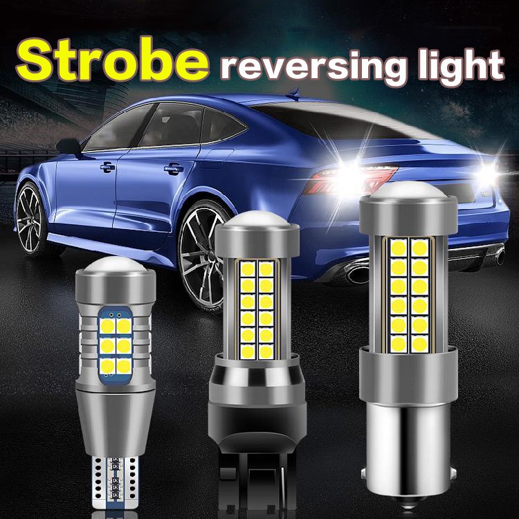 1pcs Strobe LED Reversing light T15 T20 1156 W16W P21W W21W Car light ...