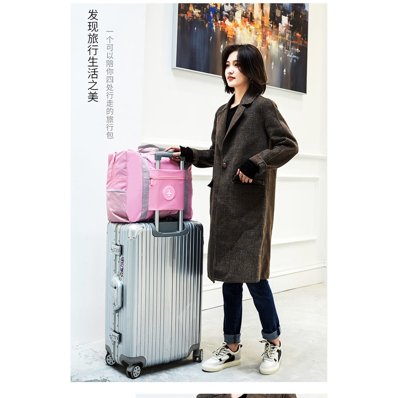 [Local Seller] Expandable Foldable Waterproof Luggage Bag for Travel ...