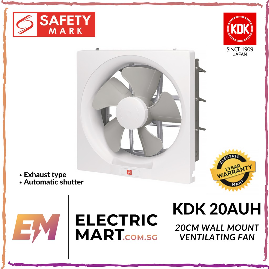 KDK 20AUH 20cm Wall Mount Ventilating Fan | Shopee Singapore