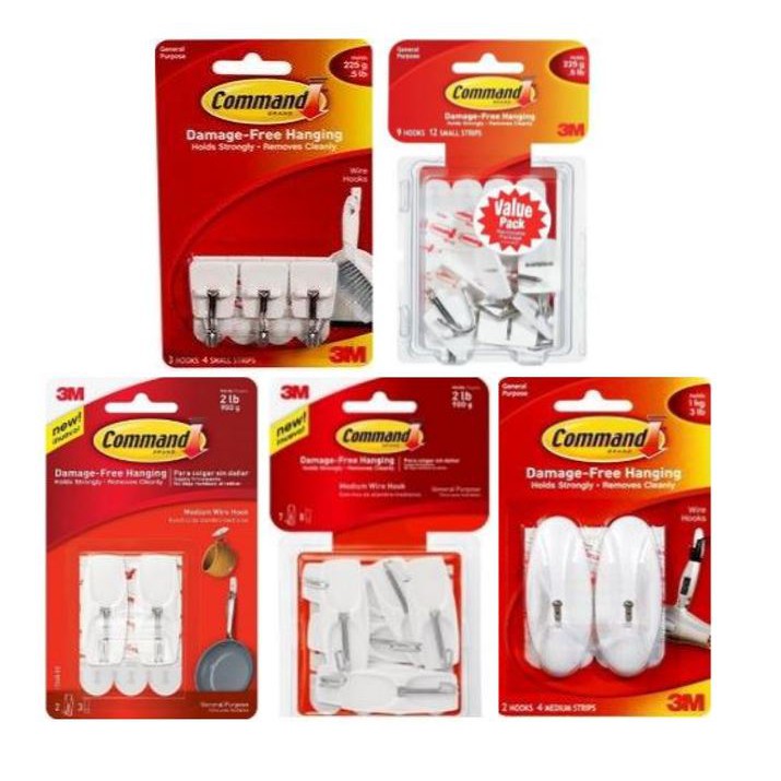 3M Command Wire Hooks | Shopee Singapore
