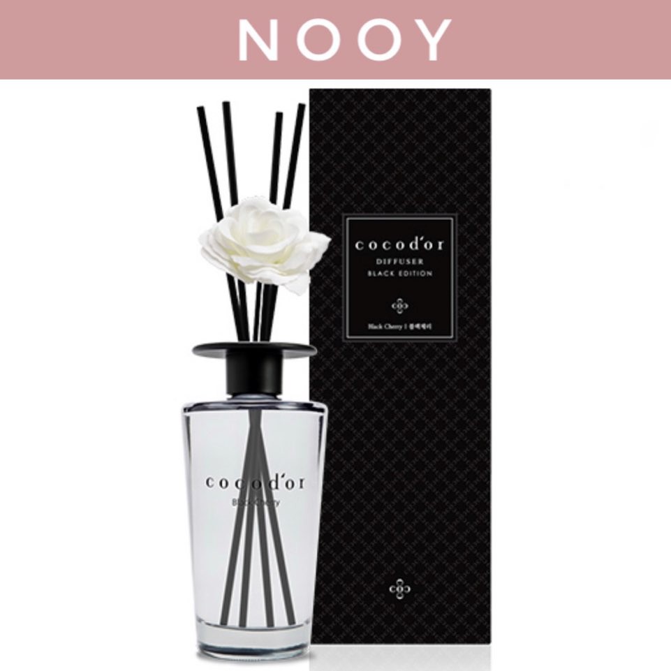 [Cocodor] Black Edition Diffuser 500ml Reed Stick 5 + White Flower ...