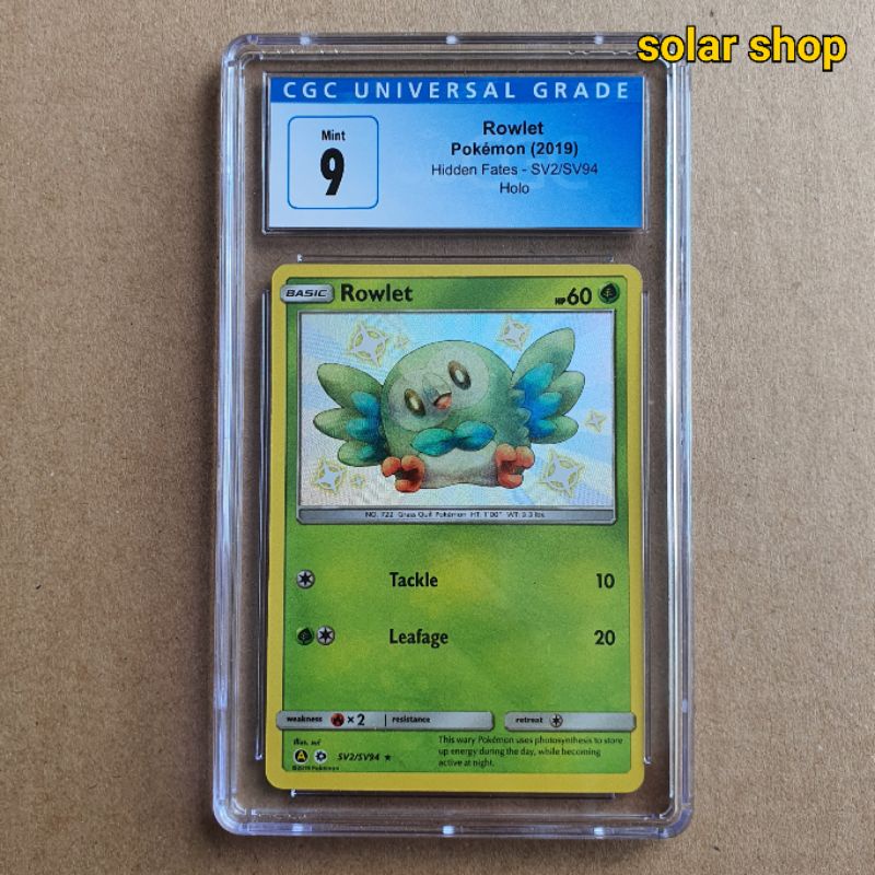 Pokemon TCG Hidden Fates Rowlet CGC 9 Slab Graded Card | Shopee Singapore
