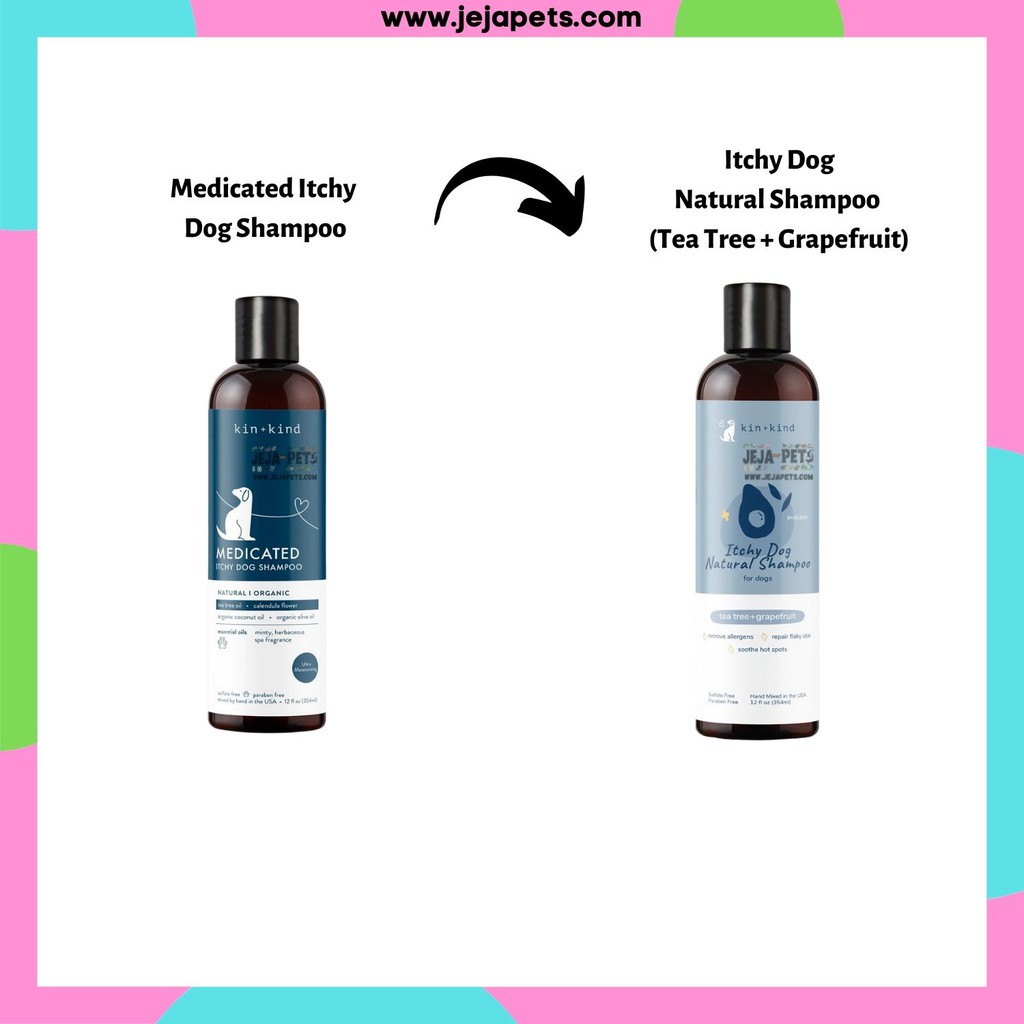 Kin+Kind Itchy Pet Natural Shampoo (Tea Tree + Grapefruit) - 1 gallon ...