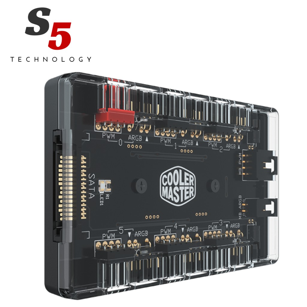 COOLER MASTER MASTERFAN ARGB AND PWM HUB / ARGB HUB / PWM HUB / COOLER ...