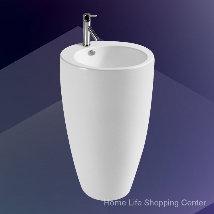 Ceramic Column Type Washbasin Integrated Wash Basin Inter-Platform ...