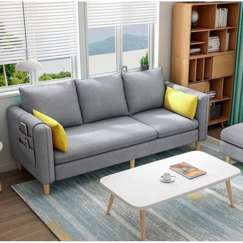 NORDIC FABRIC COMFORT SOFA MODERN CLASSIC SIMPLE DESIGN FOR SPACE ...