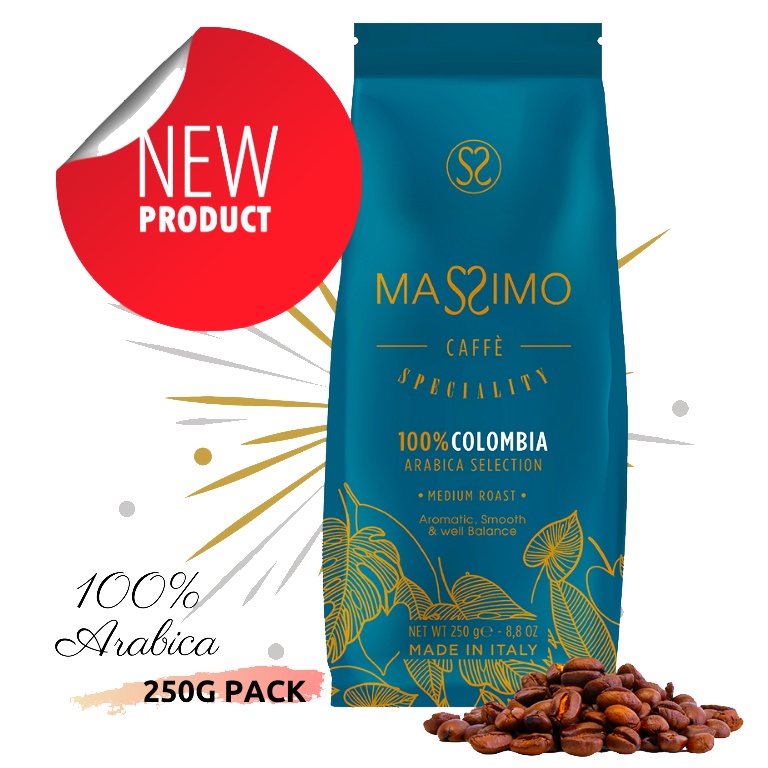 MASSIMO CAFFE 100% Colombia Coffee Bean (250G) | Shopee Singapore