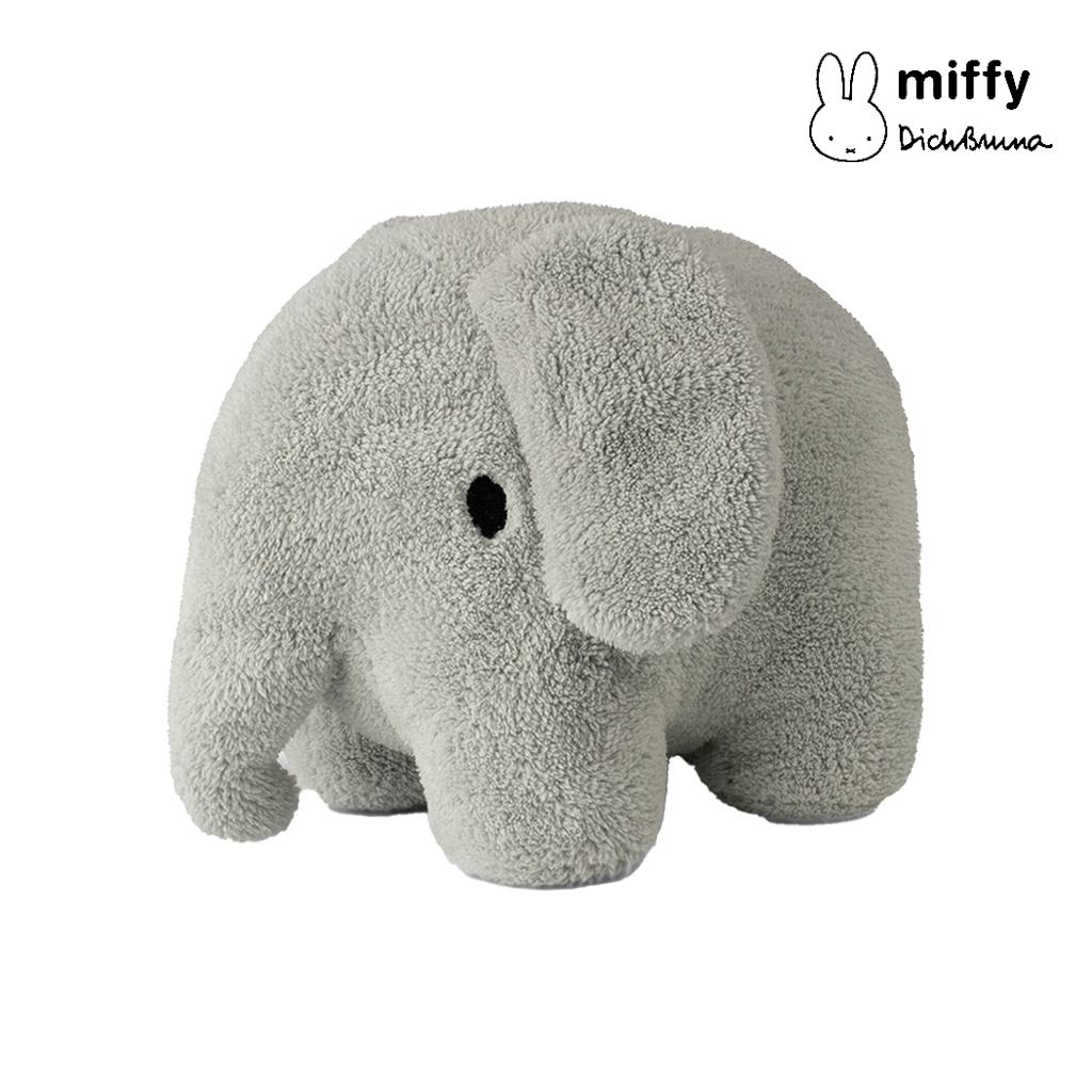 Miffy Elephant Terry Light Grey 33cm Plush Soft Toy. Licensed Miffy ...