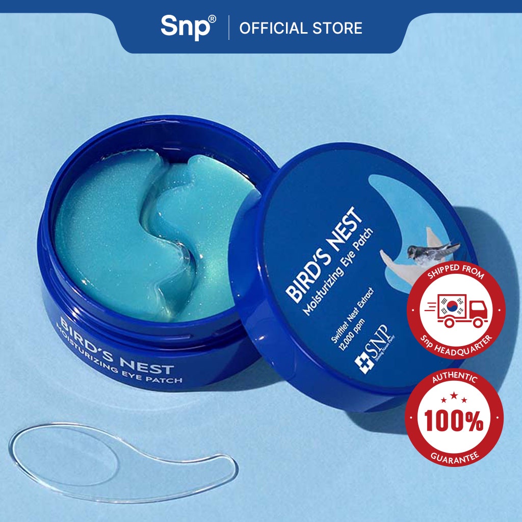 SNP Bird's Nest Moisturizing Eye Patch 60pcs | Shopee Singapore