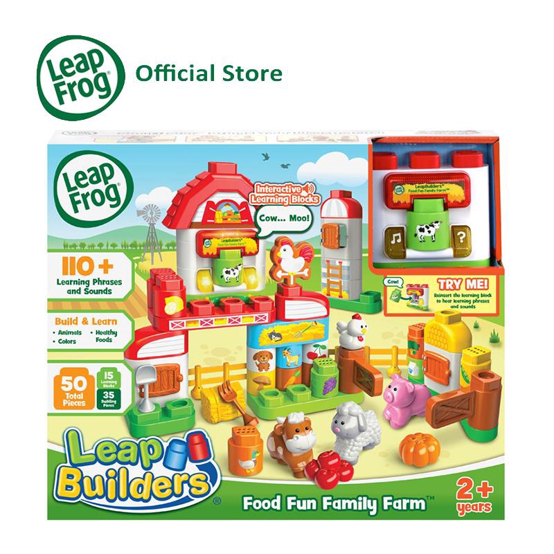 LeapFrog LeapBuilders Block Play- Food Fun Family Farm | Talking Block ...