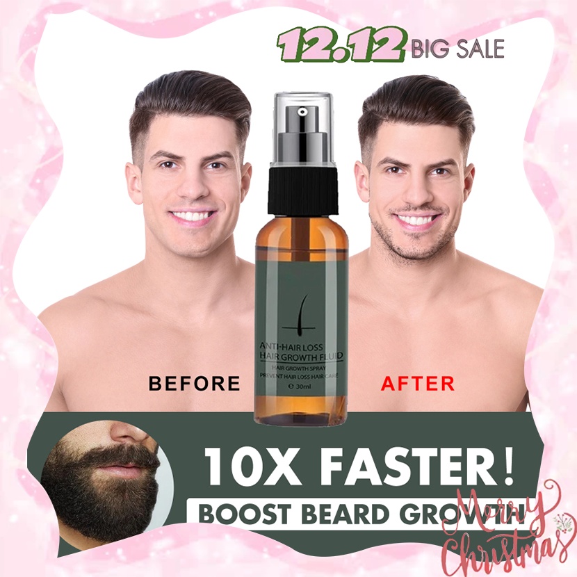 30ml Beard Growth Spray Beard Growth Liquid Accelerate Facial Hair Grow