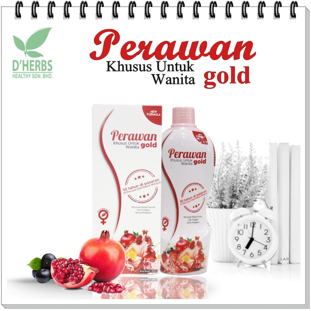 D Herbs Jus Perawan Gold Plus Collagen Women's Health Juice (New ...