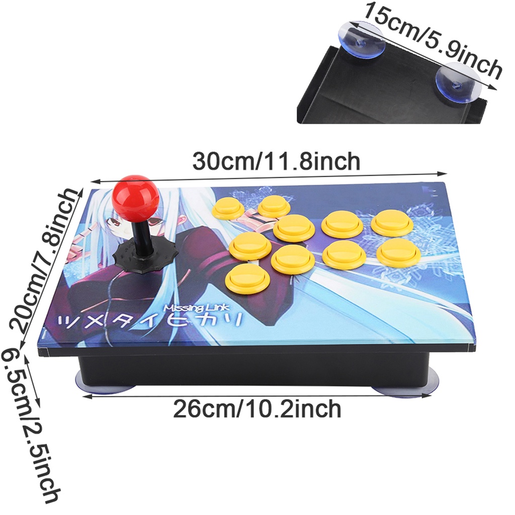 Arcade Console PC Computer Games USB Rocker Joystick Fighting Game ...