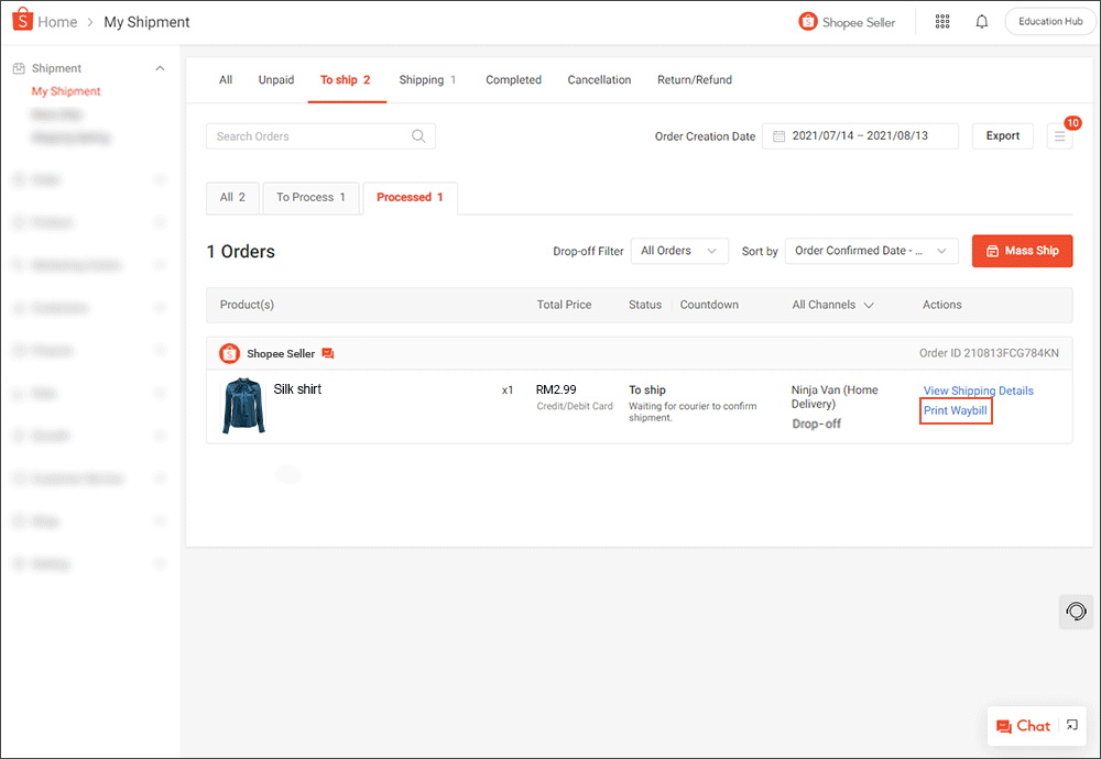 Labelling the air waybill | MY Seller Education [Shopee]