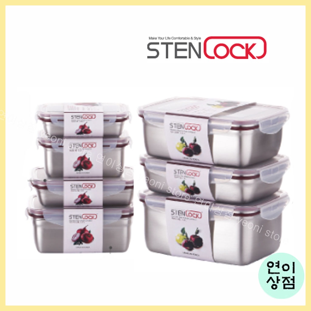 stenlock classic stainless steel container BPA free stainless storage container kitchen storage ...