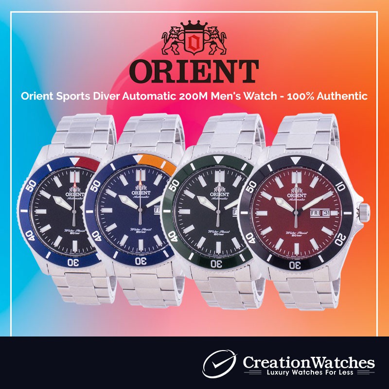 Orient Sports Diver Automatic 200M Men's Watch Series - 100% Authentic ...