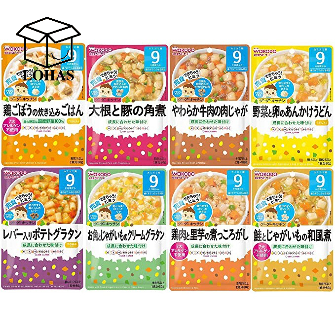6 Packs set SPECIAL PRICE DIRECT Japan Wakodo Baby Ready to Eat Food ...