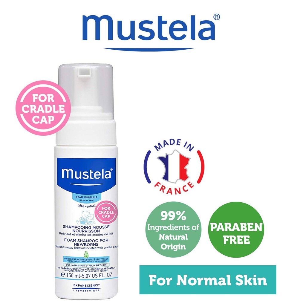 MUSTELA Foam Shampoo for Newborns 150ml | Shopee Singapore