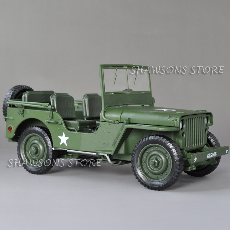KDW 1:18 Scale Diecast Metal Car Model Toys Tactical Jeep Military ...