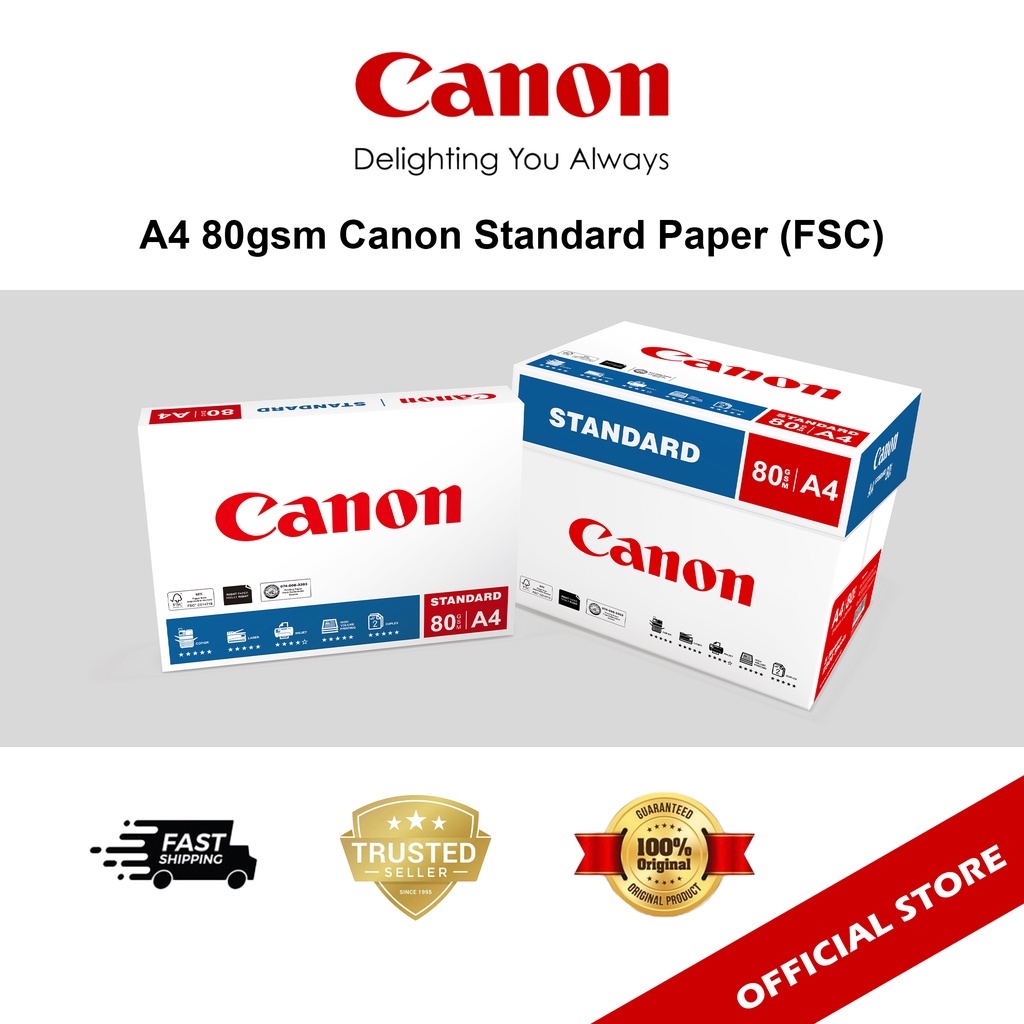 A4 80gsm Canon Standard Paper (FSC) | Shopee Singapore