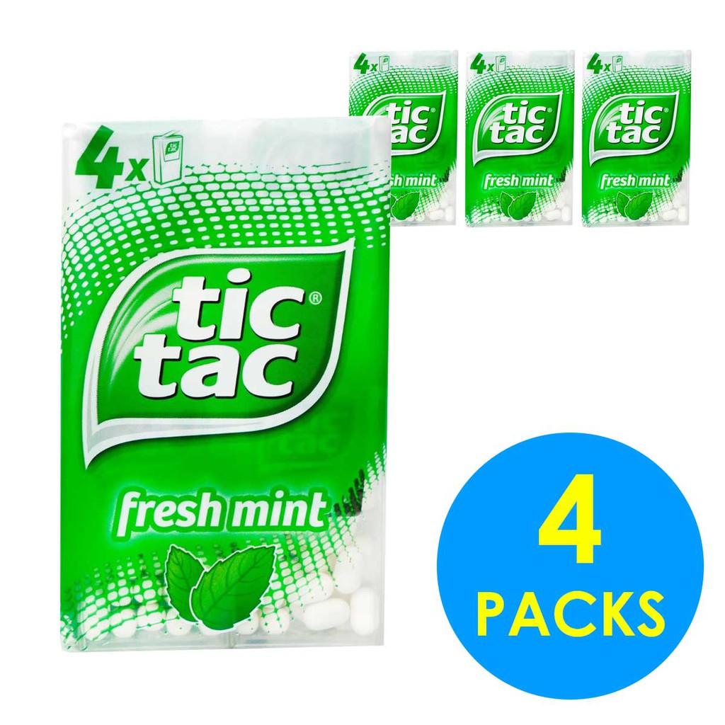 Tic Tac Fresh Mint 16gx4pack (4 PACK) | Shopee Singapore