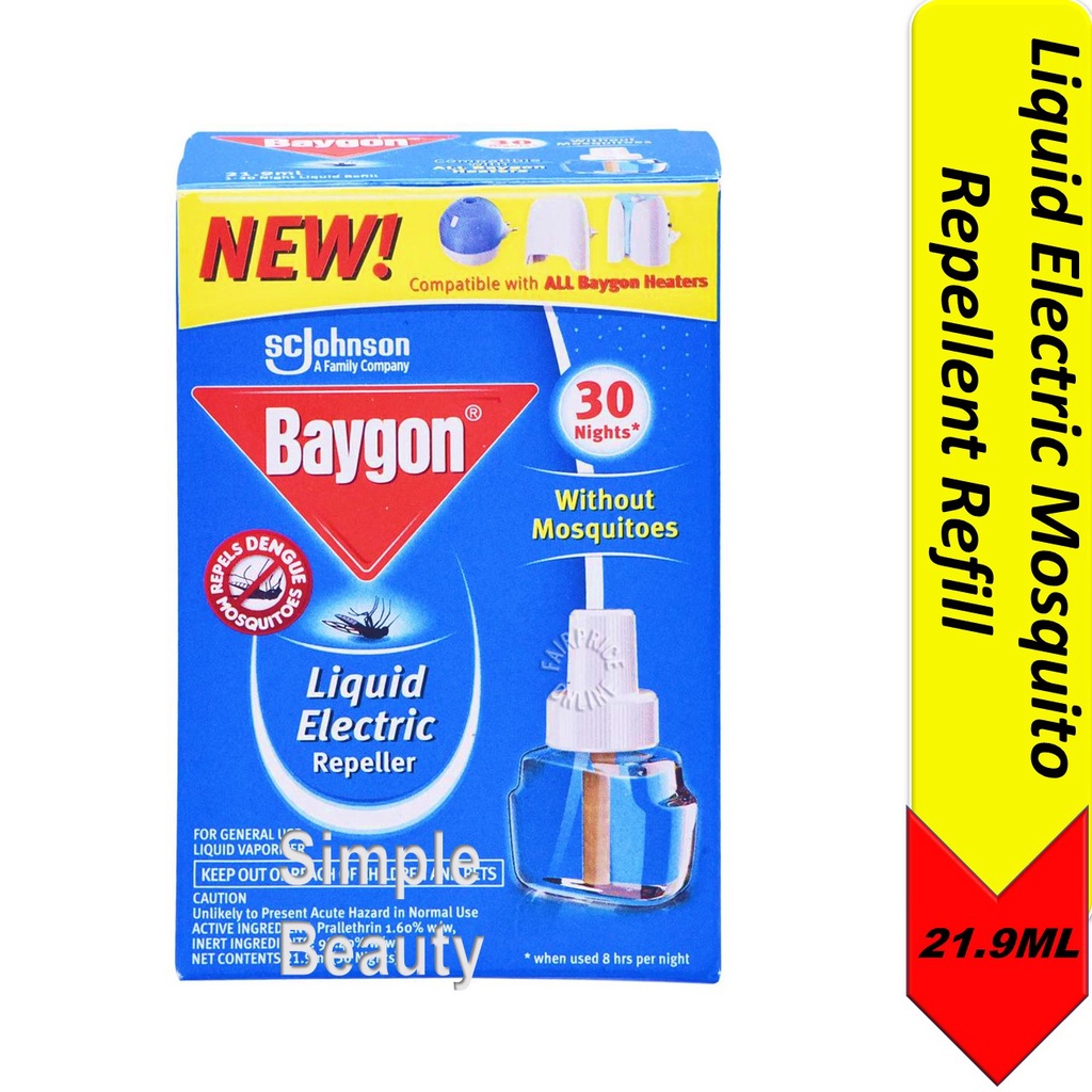 Baygon Liquid Electric Mosquito Repellent Refill, 21.9ml | Shopee Singapore