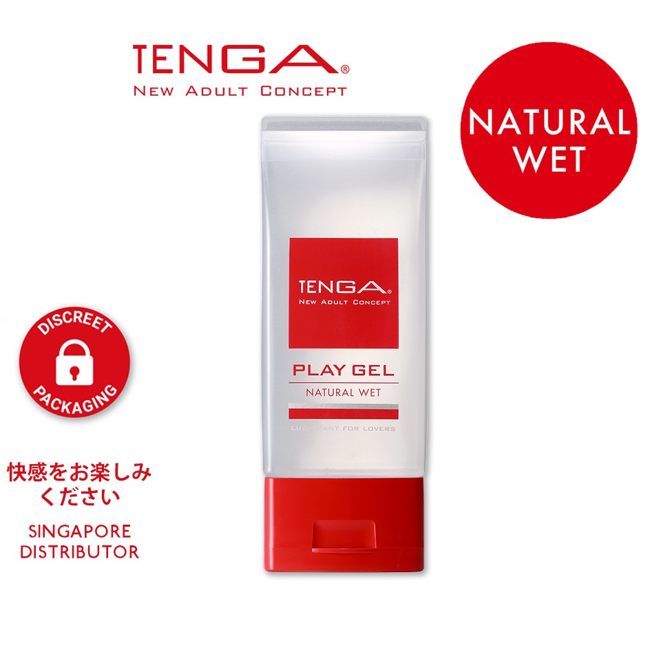 Tenga - Play Gel Natural Wet Water Based Lubricant | Realistic Moisture ...