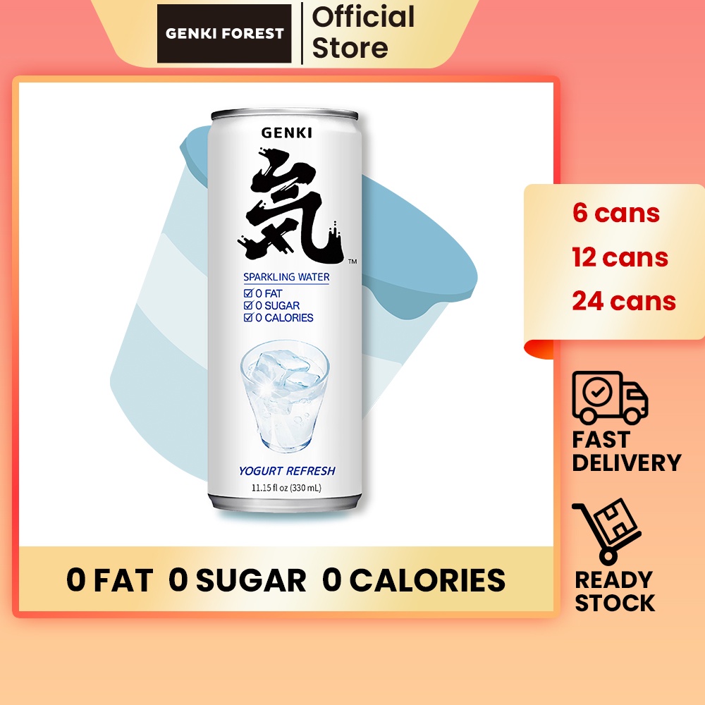[ REDUCTION SGD 3.72 ] Genki Forest 元气森林 Sparkling Water Sugar Free ...