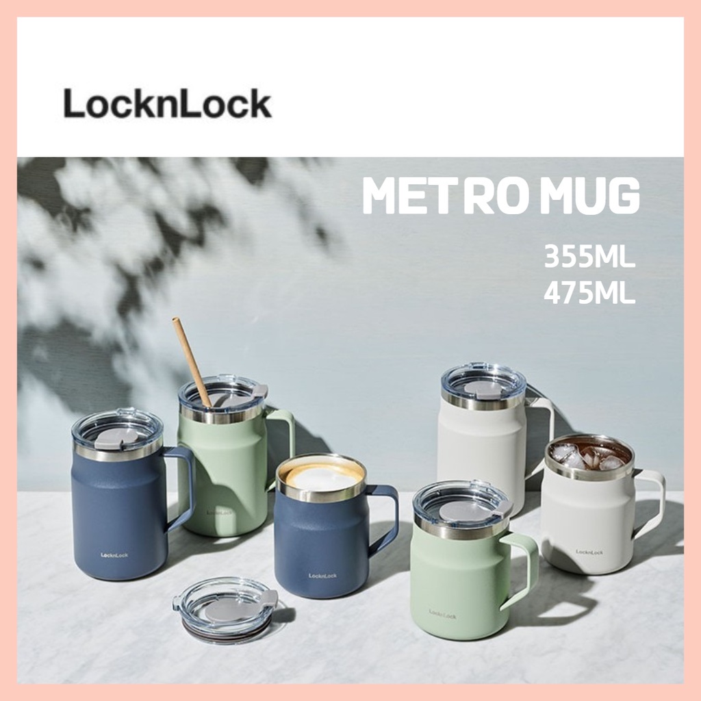 [LocknLock] Metro Mug Tumbler 355ml, 475ml / Stainless Steel Thermal ...