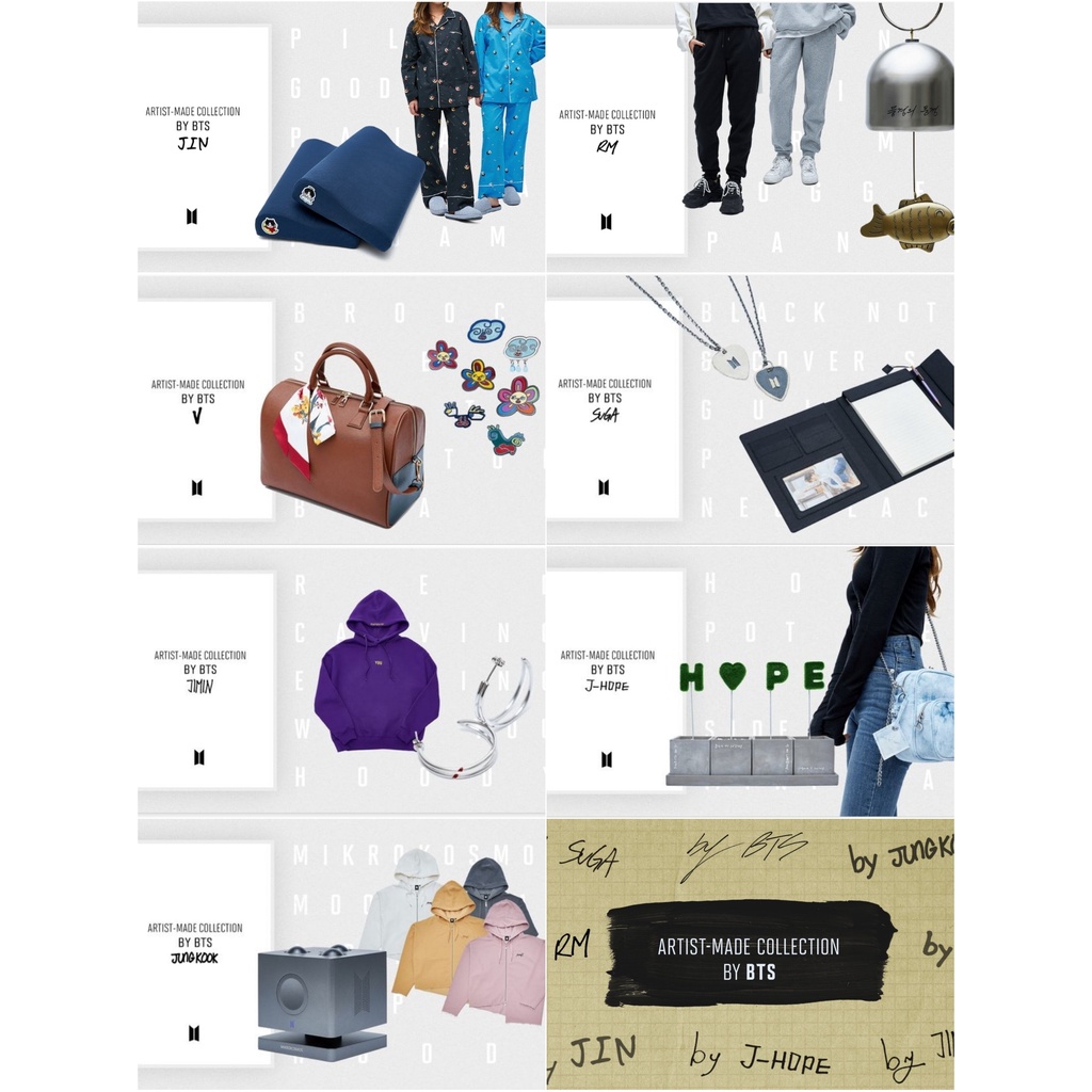 BTS Artist-Made Collection By BTS Jin / RM / V / SUGA / Jimin / J-Hope ...